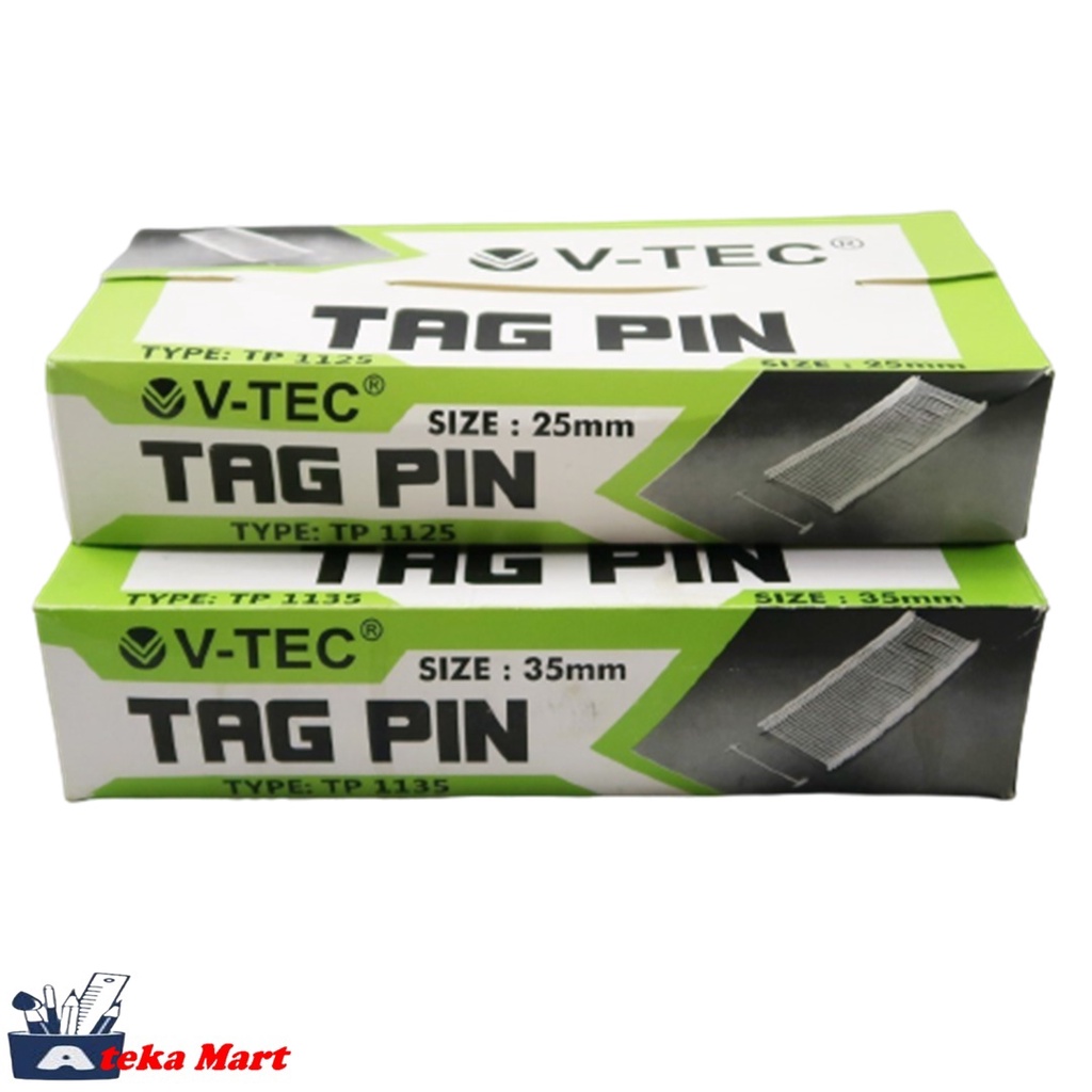 Jual V-TEC TAG PIN 15MM-20MM-25MM - 35MM-50MM ISI TEMBAK BAJU LABEL ...