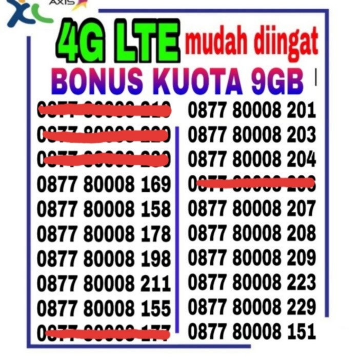 Jual Promo NOMOR CANTIK XL 4G 0818 0818 Murah | Shopee Indonesia