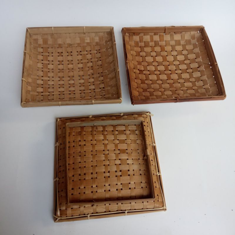 Jual PIRING BAMBU/ANYAMAN BAMBU/PIRING LALAPAN/PIRING NATURAL | Shopee ...