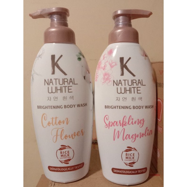 Jual K Natural White Brightening Body Wash Pump 500ml | Shopee Indonesia