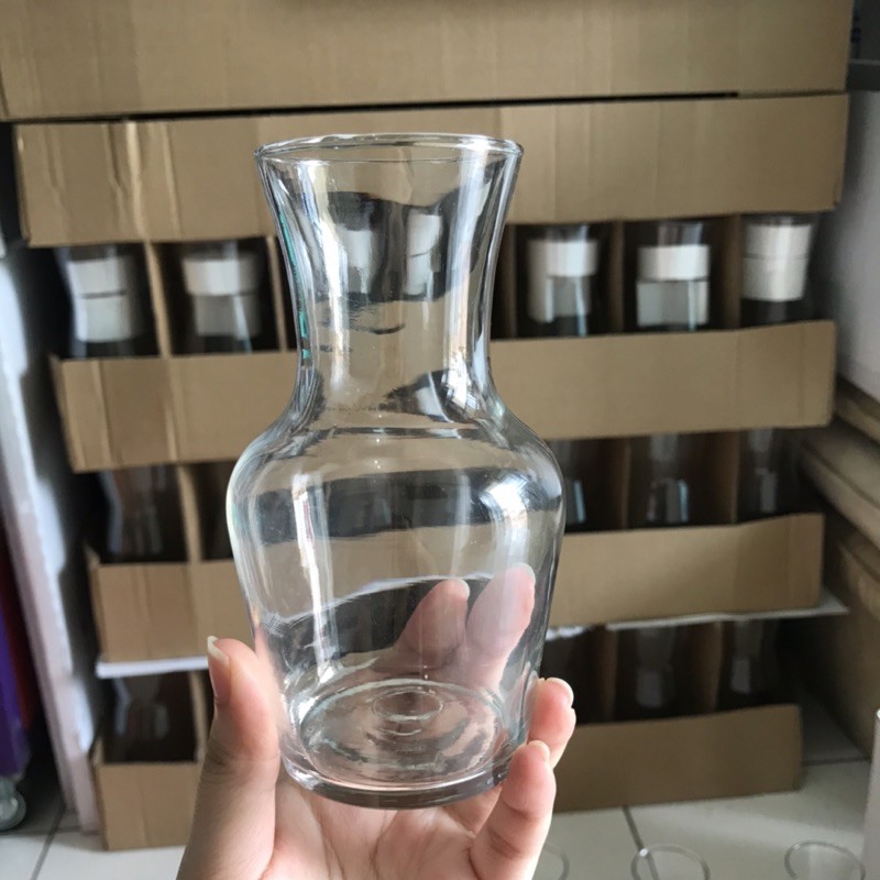 Jual gelas jug cafe kafe 500ml lucu bening unik kendi vas bunga mini ...