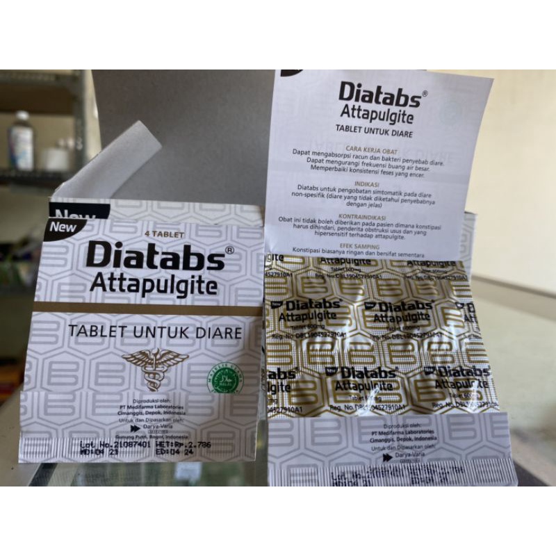Jual New Diatabs Strip - Obat Diare Isi 4 Tablet | Shopee Indonesia