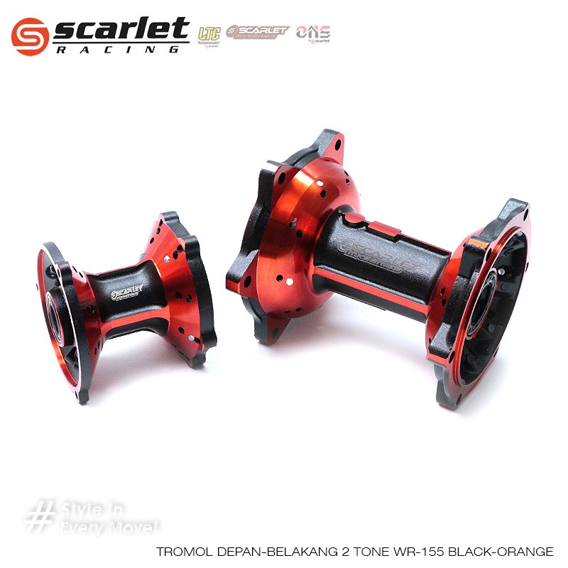 Jual Scarlet Racing - Tromol Trombol Hub Trail Depan Belakang 2 Tone ...