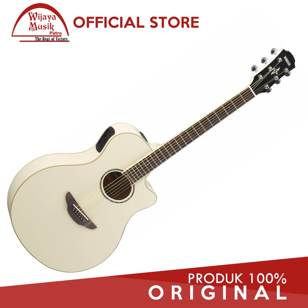 Jual Yamaha Gitar Akustik Elektrik APX 600/ APX600/ APX-600 - Vintage White | Shopee Indonesia