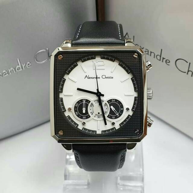 Jual JAM TANGAN PRIA ALEXANDER AC 6484 SILVER WHITE ORIGINAL GARANSI ...