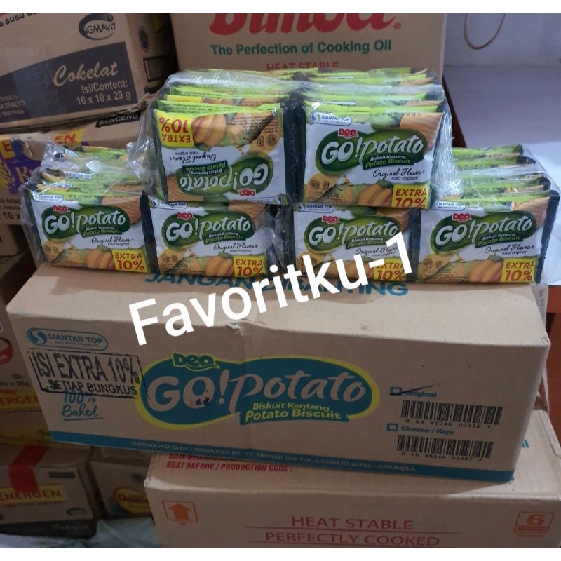 Jual Biskuit Kentang Go Potato. Cocok Utk Vegetarian.1 Pack Isi 20 ...
