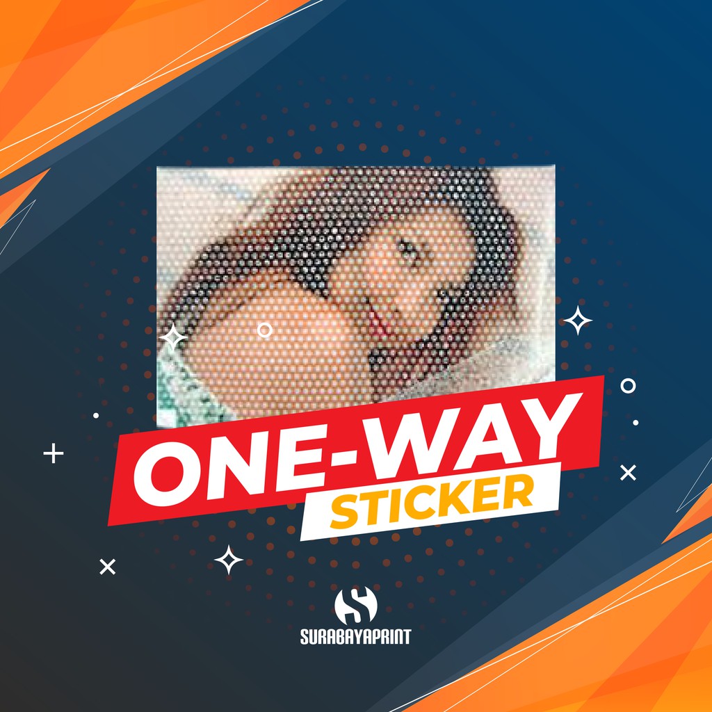 Jual CETAK STICKER ONE WAY VISION CUSTOM | Shopee Indonesia