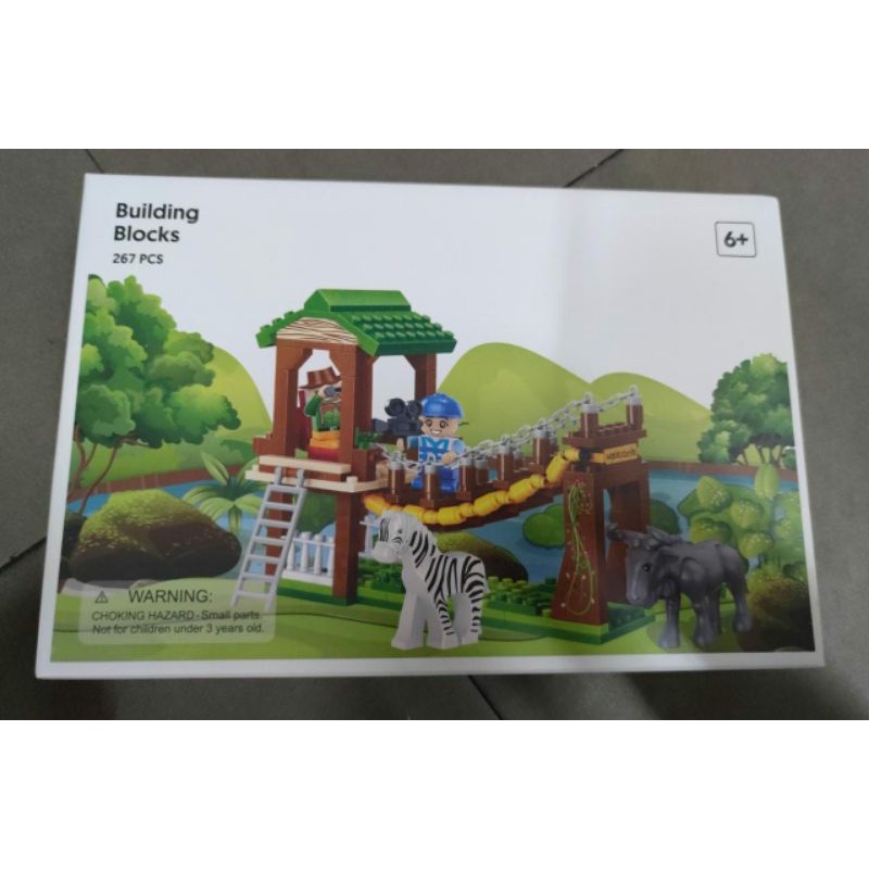 Jual Miniso Building Blocks Bricks Jungle Bridge fit Lego | Shopee ...