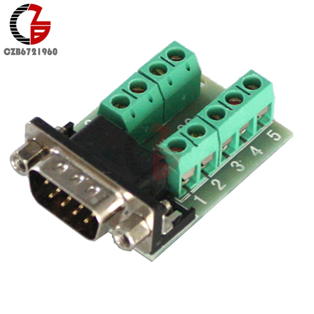 Jual PREORDER DB9 Male Female Adapter Signals Terminal Module RS232 Serial To Terminal DB9 ...