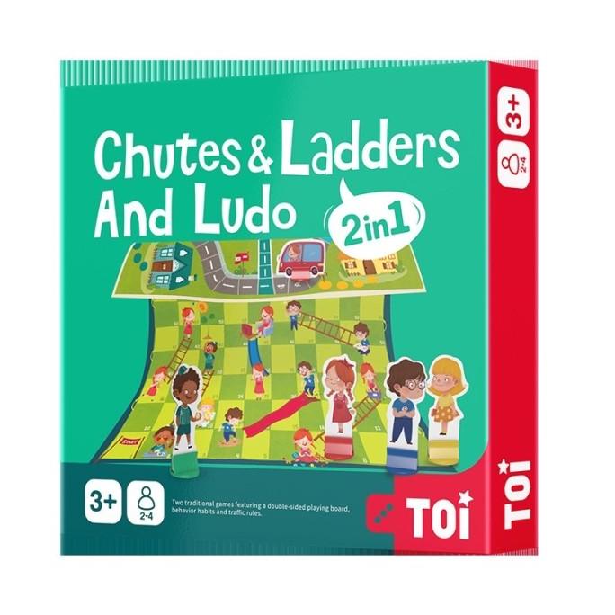 Jual TOI Chutes And Ladders Board Game And Ludo 2 In 1 / Mainan Ular ...