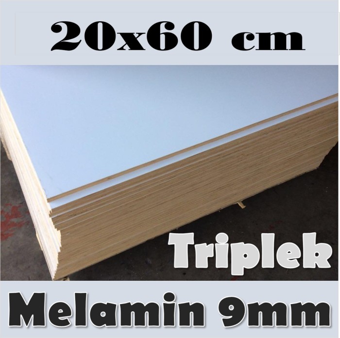 Jual Triplek Melamin 9mm 20x60 cm (1 muka) | Shopee Indonesia