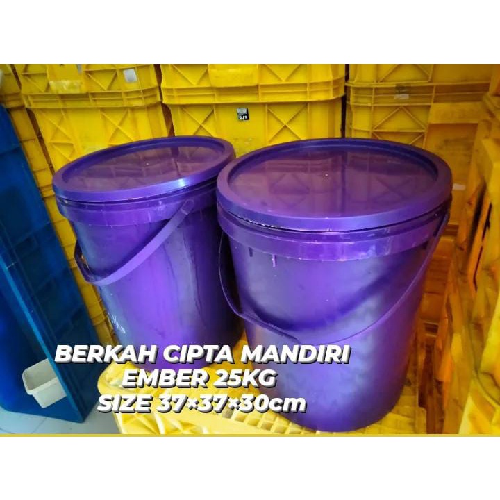 Jual ember cat 25 liter/ember bekas plastik /pail plastik 25 liter/ember hidroponik | Shopee ...