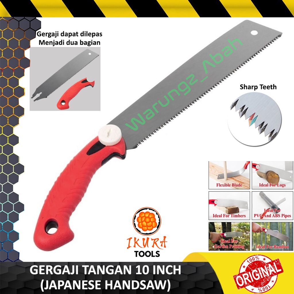 Jual ALAT GERGAJI TANGAN LENTUR JEPANG RYOBA HAND SAW HANDSAW POTONG ...