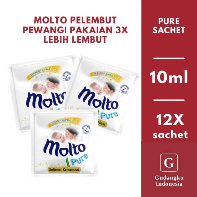 Jual Molto pure 10 ml (1 renceng 12 sachet) | Shopee Indonesia