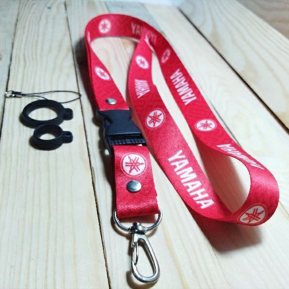 Jual Lanyard Gantungan ID Card motif YAMAHA Red / Lanyard Id Card ...