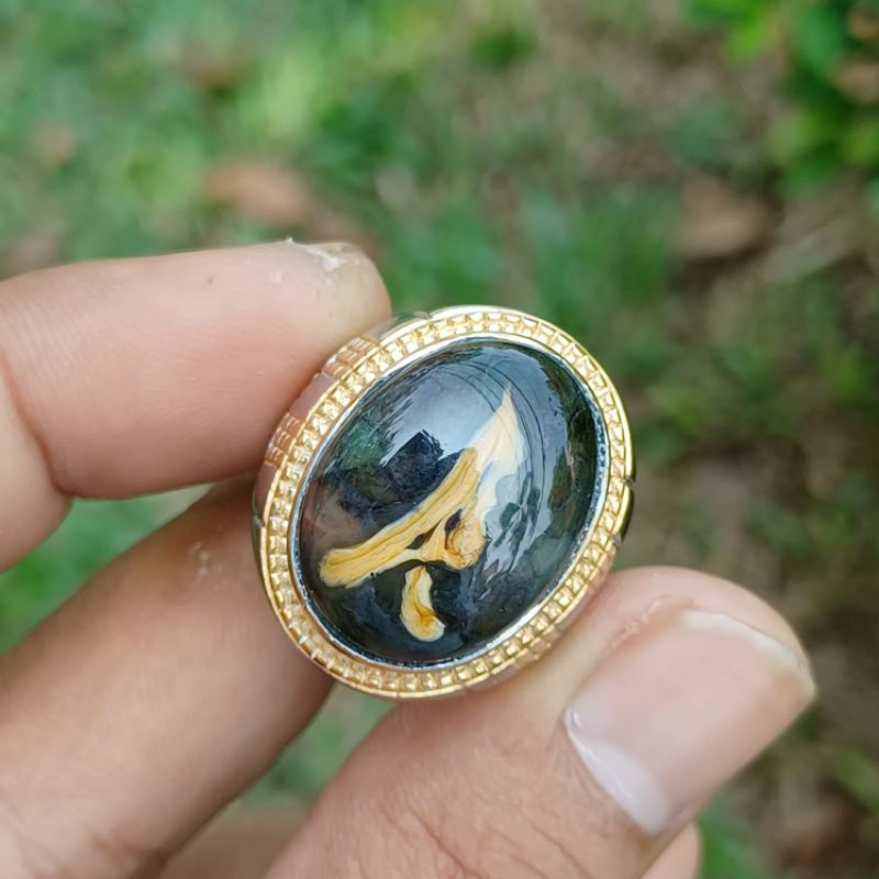 Jual CINCIN BATU EDONG PANCAWARNA GAMBAR KRIS ORIGINAL | Shopee Indonesia