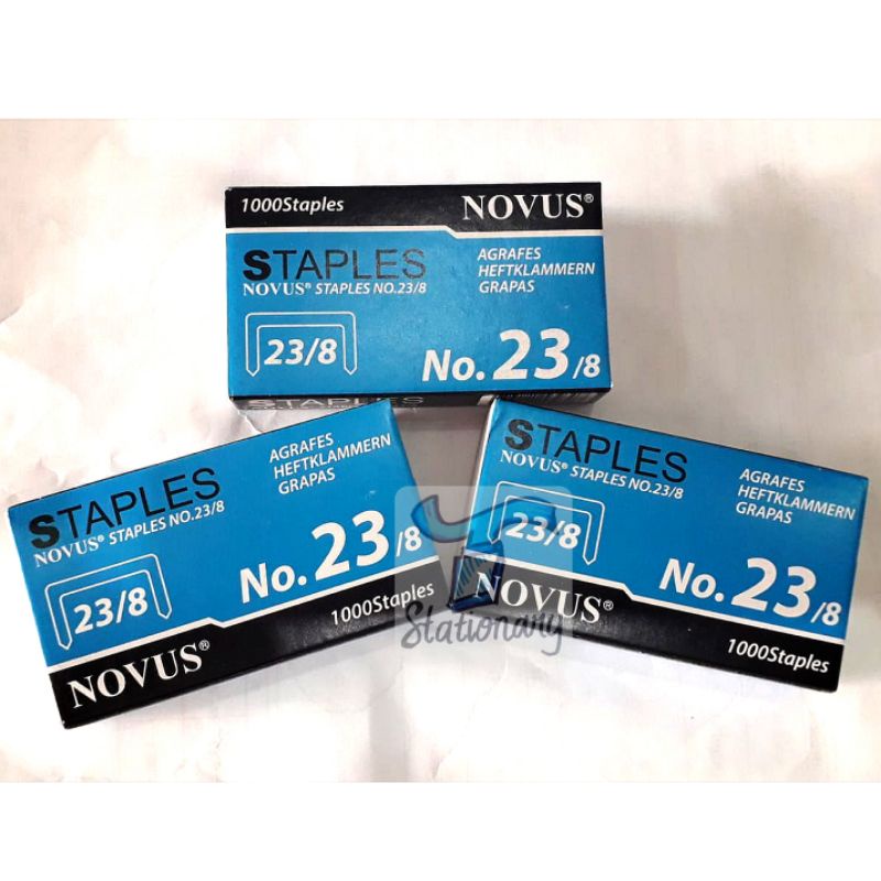 Jual Isi Staples / Stapler NOVUS 23/8 | Shopee Indonesia