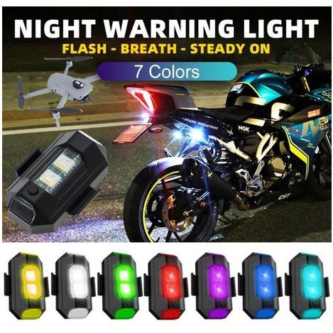 Jual Lampu LED Kedip PESAWAT RGB Strobo 7 Warna USB mobil sepeda motor ...