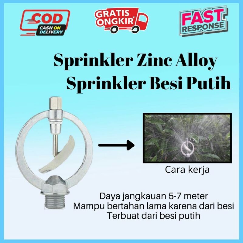 Jual Sprinkler Zinc Alloy Sprinkler Pertanian Springkle Sprinkler Taman ...