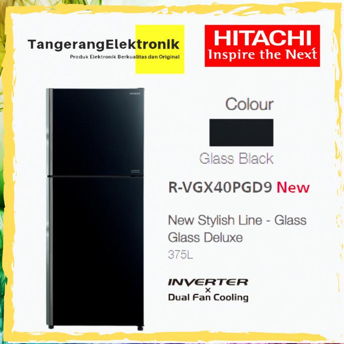 Jual Kulkas Hitachi R-VGX40PGD9 GBK 335L KULKAS 2 PINTU RVGX40PGD9 INVERTER | Shopee Indonesia