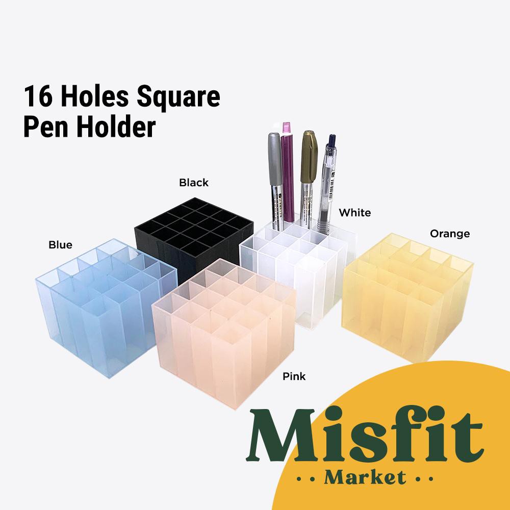 Jual Pen Holder Box 16 Holes Kotak Tempat Pensil Pulpen Desk Organizer ...