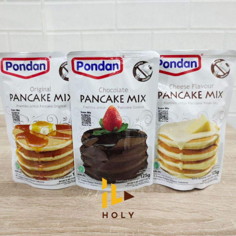 Jual Pondan Pancake Mix 125gr Original Cheese Chocolate / Pondan Tepung ...