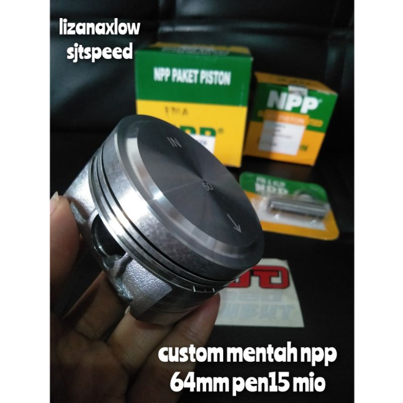 Jual Piston npp custom 64 mm pen15 bore up mio mentah npp5 | Shopee ...