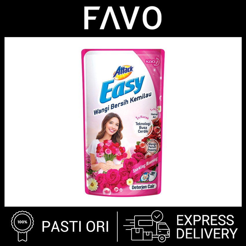 Jual Deterjen Attack Easy Sparkling Blooming Liquid Detergen Pouch ...