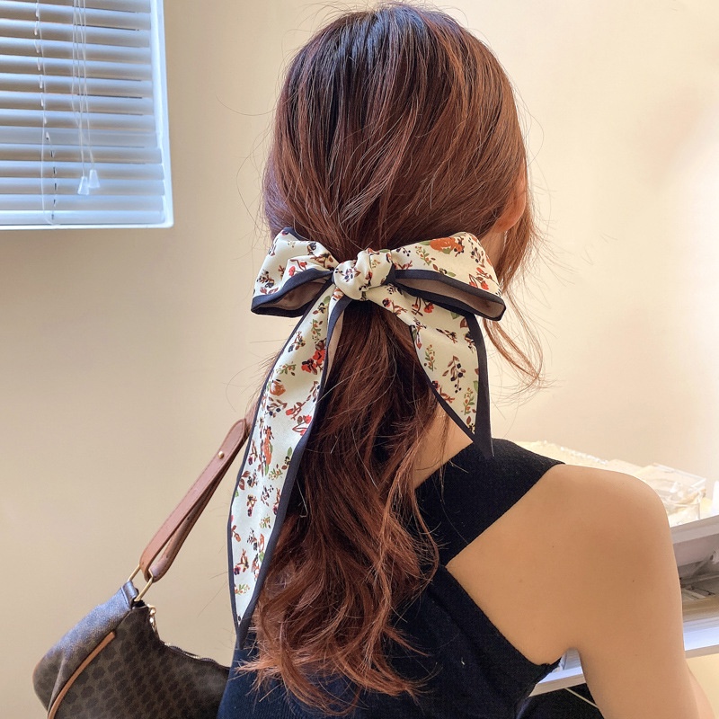 Jual Ikat Rambut Korea Bandana Satin Scarf Syal Leher Korean Silk Hair ...
