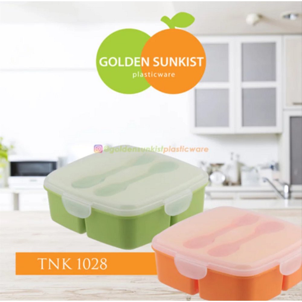 Jual Kotak Tempat Makan Golden Sunkist TNK 1028 (Lunch box) ByADER ...