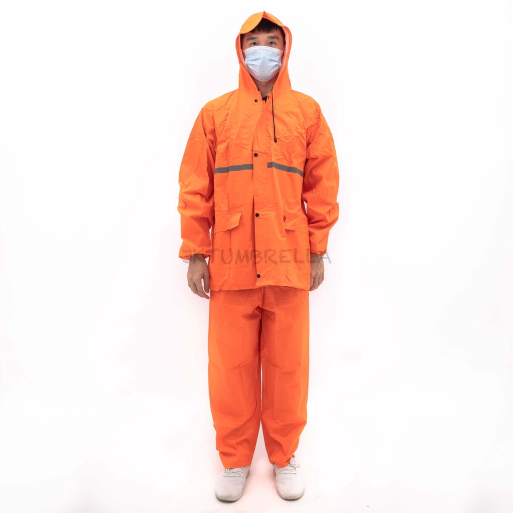 Jual Setelan Jas hujan / Jas Hujan Tebal Anti Air / Jas Hujan Jualan ...