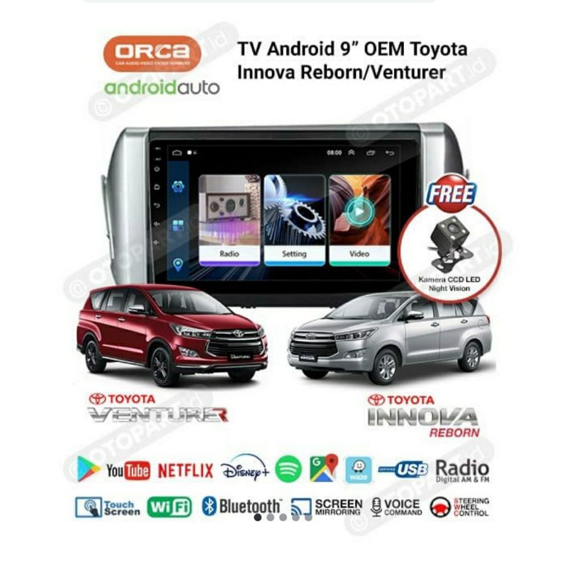 Jual Head unit oem innova reborn - tv android toyota innova reborn - tv ...