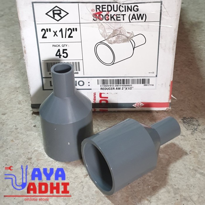 Jual PVC Reducer Sok AW 2 x 1/2 Rucika | Shopee Indonesia