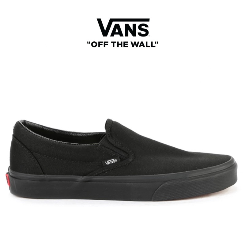 Jual Vans Classic Slip On Full Black | Sepatu Vans Original 100% ...