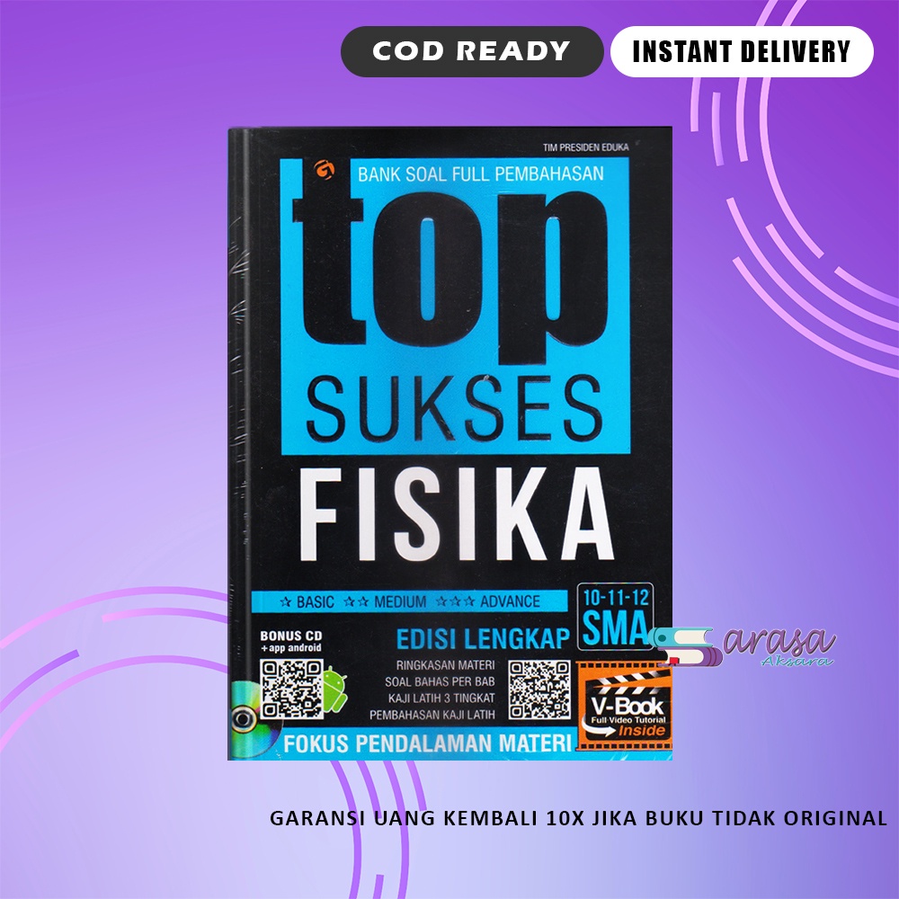 Jual Buku Pelajaran Sma / Ma Top Sukses Fisika Kelas 10 11 12 Edisi ...