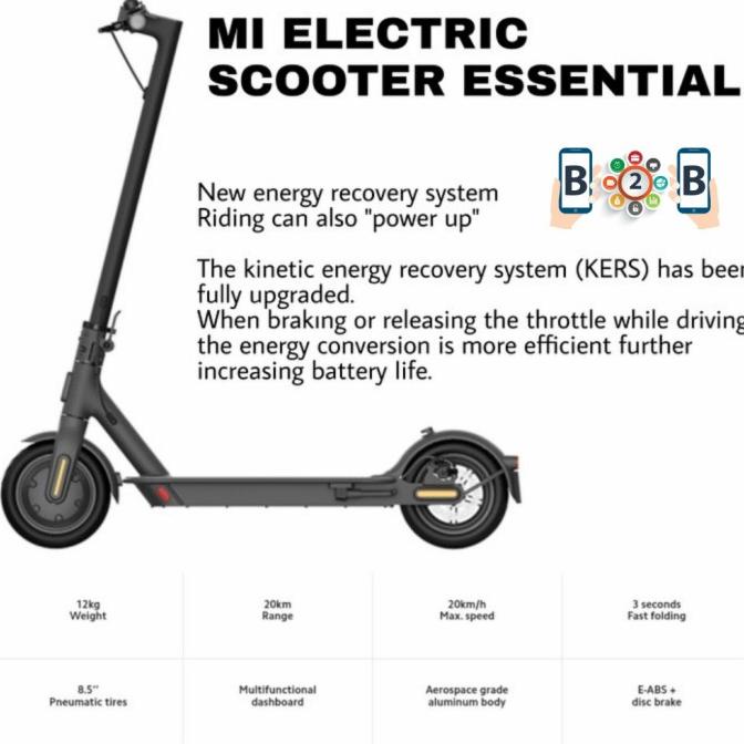 Jual XIAOMI ELECTRIC SCOOTER ESSENTIAL - MI Kick Scooter Skuter ...