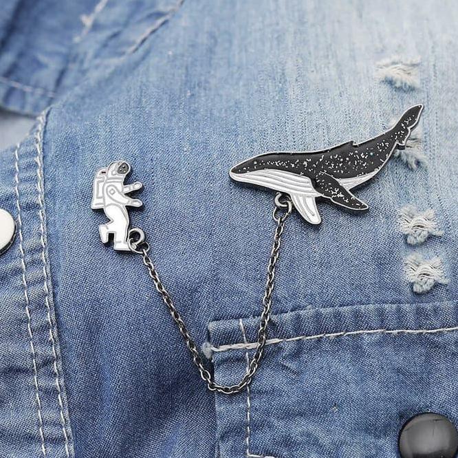 Jual ODV3 BROS PIN ENAMEL ASTRONOT IKAN PAUS ASTRONAUT OUTER SPACE LUAR ...