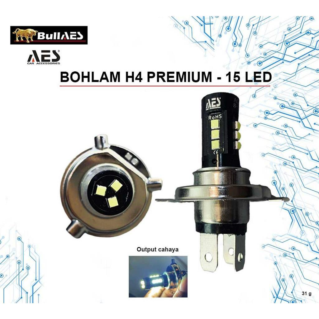 Jual BOHLAM LED H4 15 MATA LED 3030 SMD 15 MATA LED I BOHLAM H4 LED ...