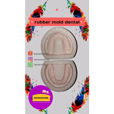 Jual Rubber mold dental / rubber form / cetakan model gigi sampai molar ...