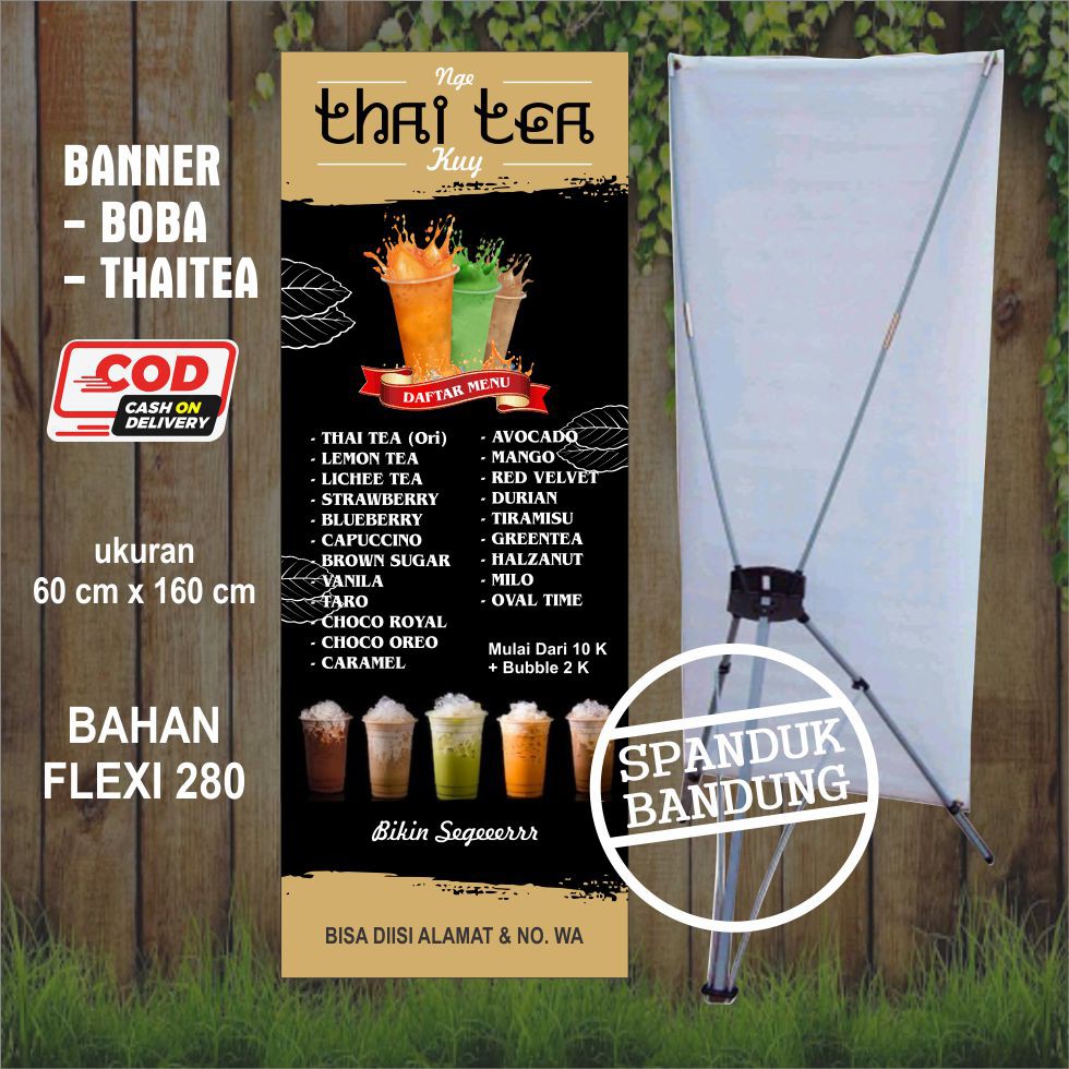 Jual SPANDUK BOBA DRINK | BANNER BOBA DRINK | PAKET BANNER USAHA ...