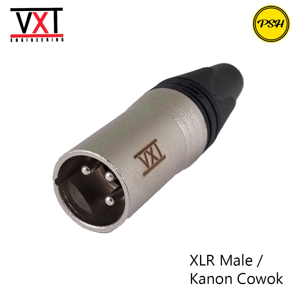 Jual Konektor XLR Male Jack Kanon Cowok Canon Jantan Jek 3 Pin Balanced ...