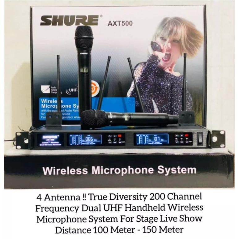 Jual MIC WIRELESS SHURE AXT500 MULTI CHANNEL AXT 500 UHF DIGITAL ...