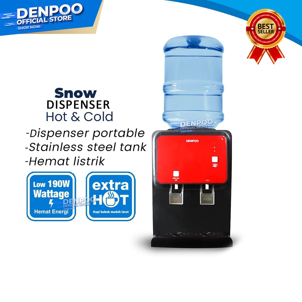 Jual Denpoo Dispenser Air Galon Atas Water Dispenser Snow Winter ...