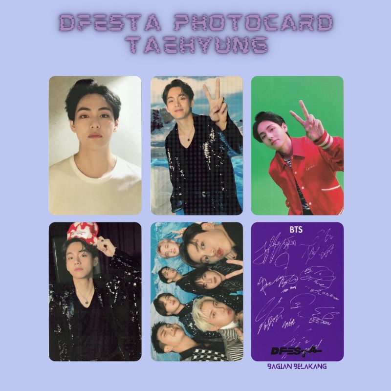 Jual [PC SET UNOFFICIAL] PC BTS HYBE INSIGHT DFESTA D'FESTA TAEHYUNG PHOTOCARD | Shopee Indonesia