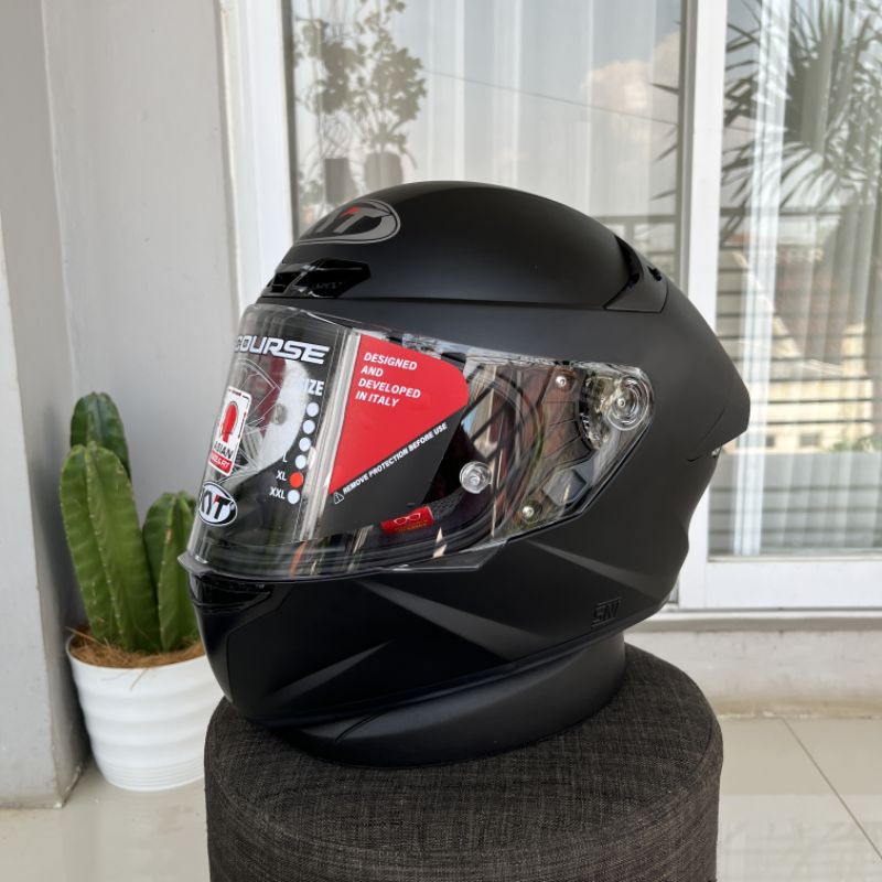 Jual Helm KYT TT Course Black Matte / KYT TT Course Hitam | Shopee Indonesia