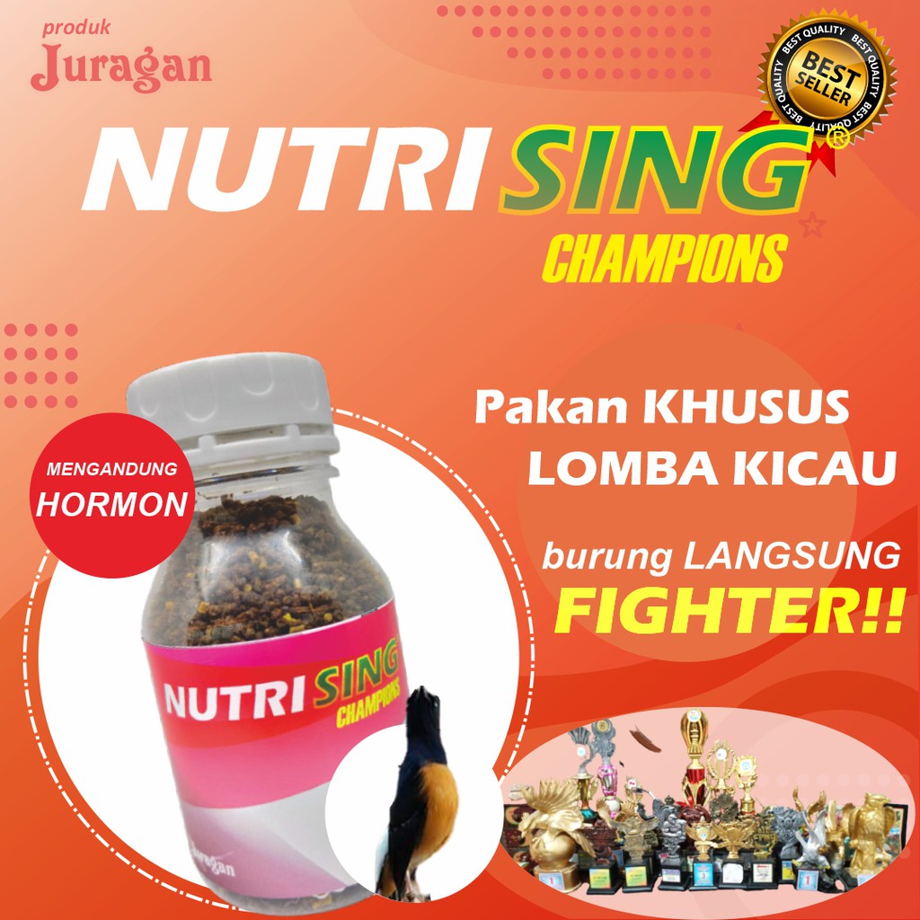 Jual NUTRISING CHAMPIONS Pakan voer MURAI JUARA pur halus | Shopee ...