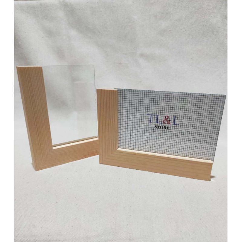 Jual Bingkai Foto L Shape Bahan Kayu Jati Belanda Warna/Finishing ...