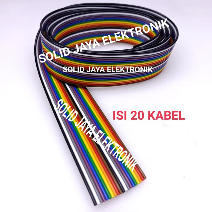 Jual KABEL PELANGI ISI 20 KABEL PITA KABEL RAKIT ISI 20 KABEL FLEKSIBEL ...