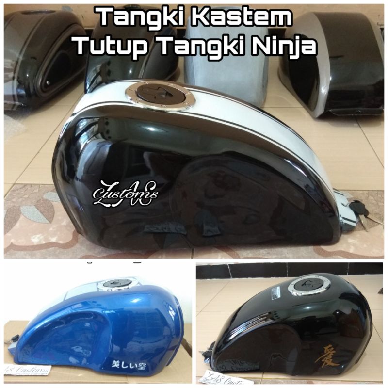 Jual Tangki Custom Kastem tutup tangki ninja W175 Tiger Megapro Byson ...