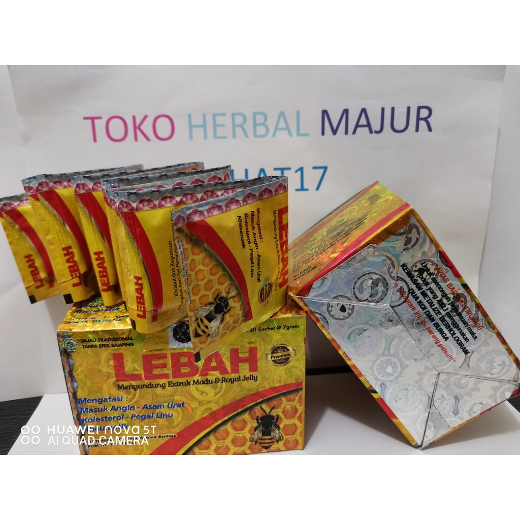 Jual Lebah Serbuk Original 1 box isi 20 Sachet / Jamu Pegal Linu / Asam ...